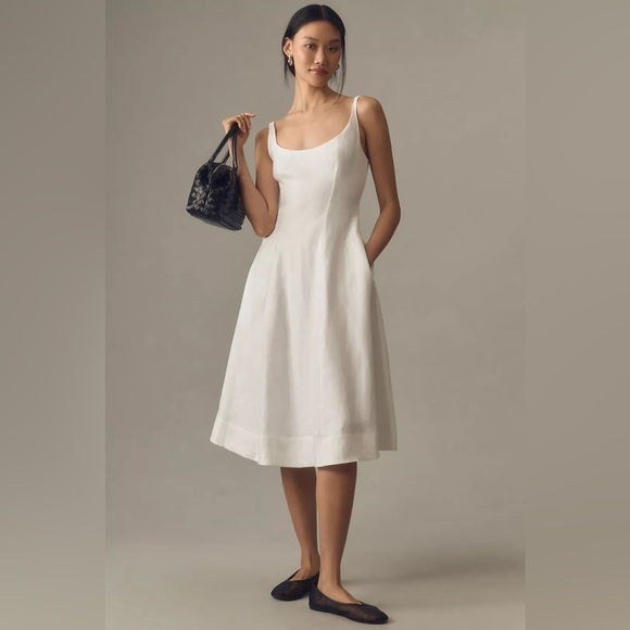Dresses | Reformation Magnolia Linen Midi Dress | Poshmark